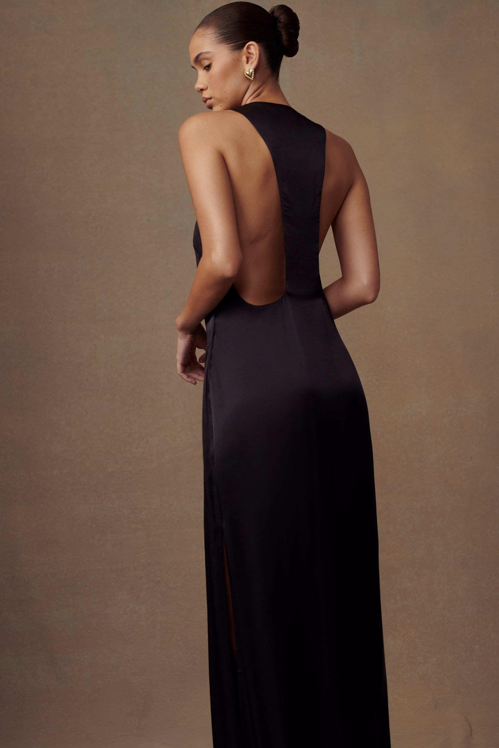 Jacquelyn Racerback Maxi Dress - Black - MESHKI U.S