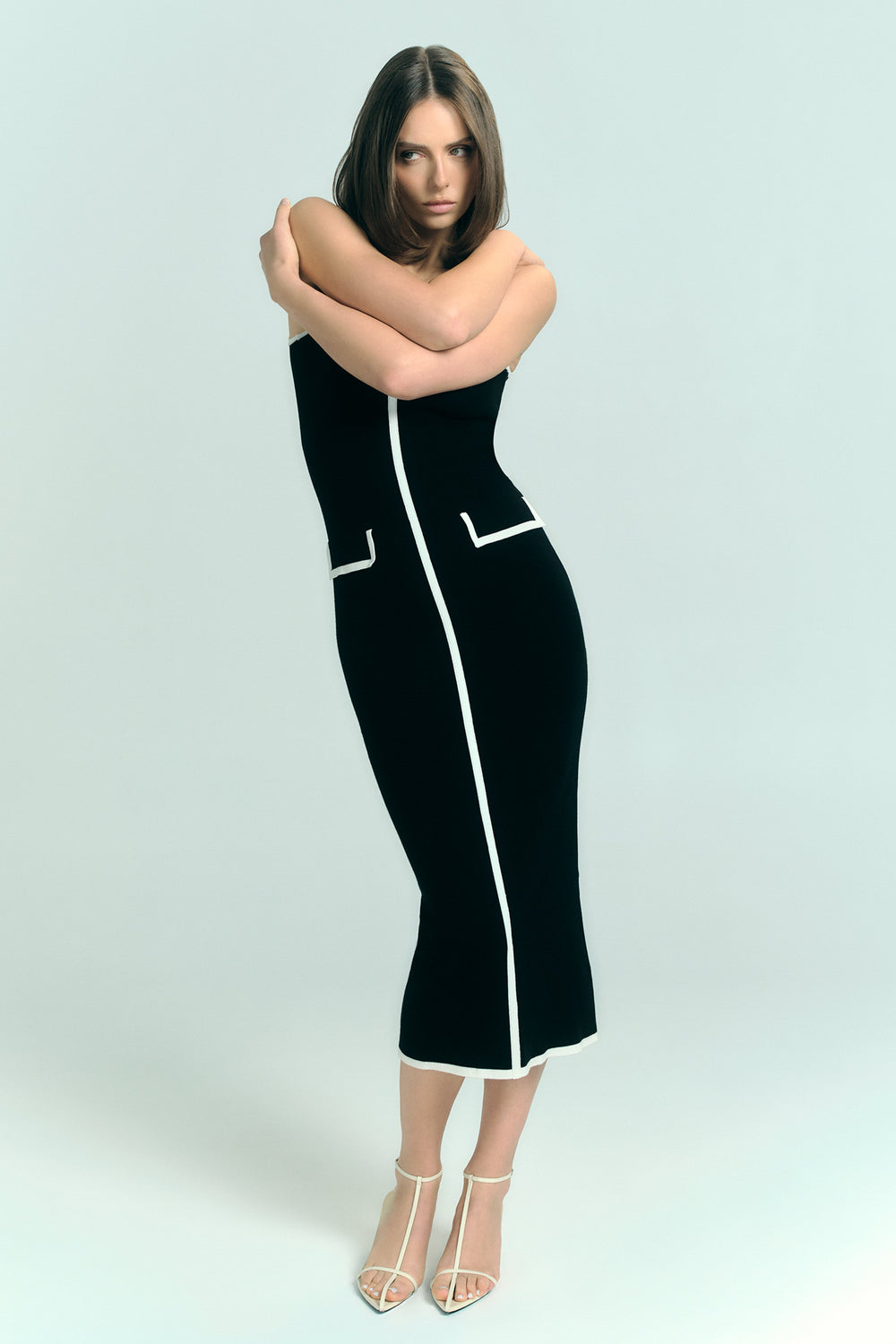Black Midi Dresses - Shop Online | MESHKI US