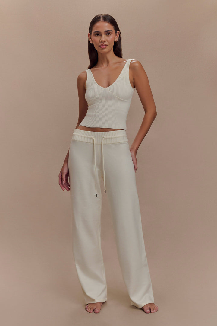 Alexia Buttoned Oversized Cardigan - Ivory & MESHKI US