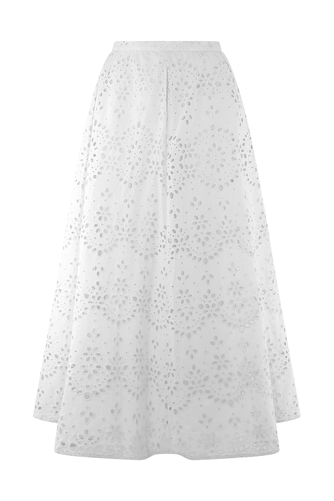 Arla Sleeveless Broderie Top - White & MESHKI US