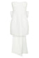 Meredith Strapless Bow Mini Dress - White & MESHKI US