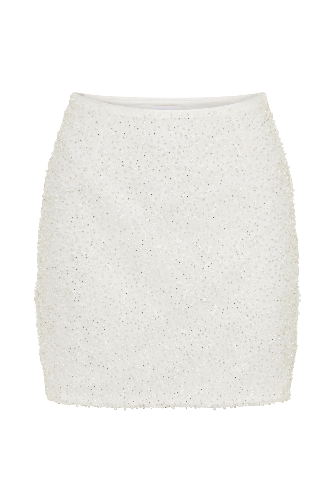 Elsie Pearl Beaded Bustier Top - White & MESHKI U.S