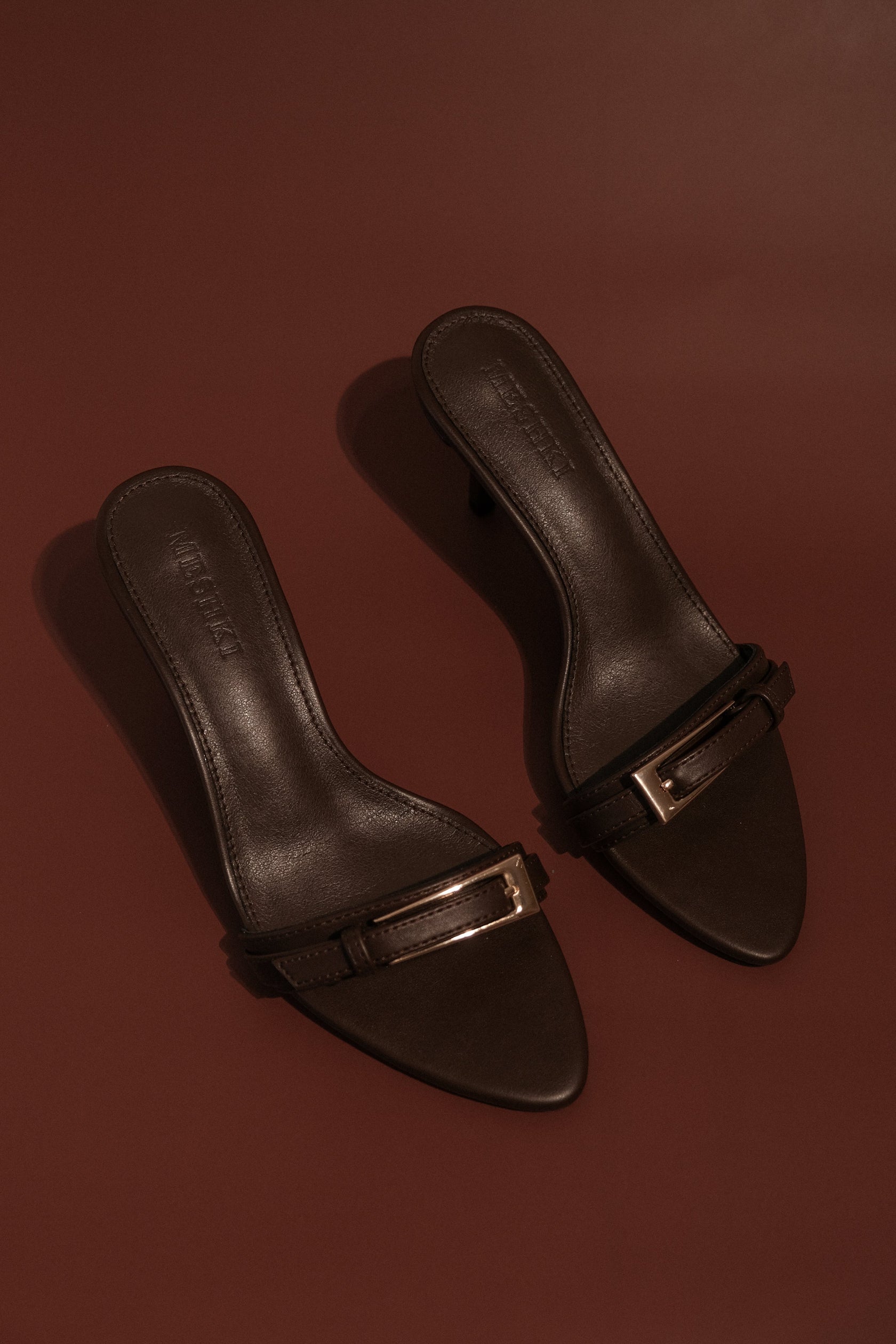 Marieanne Buckle High Heel - Chocolate & MESHKI US