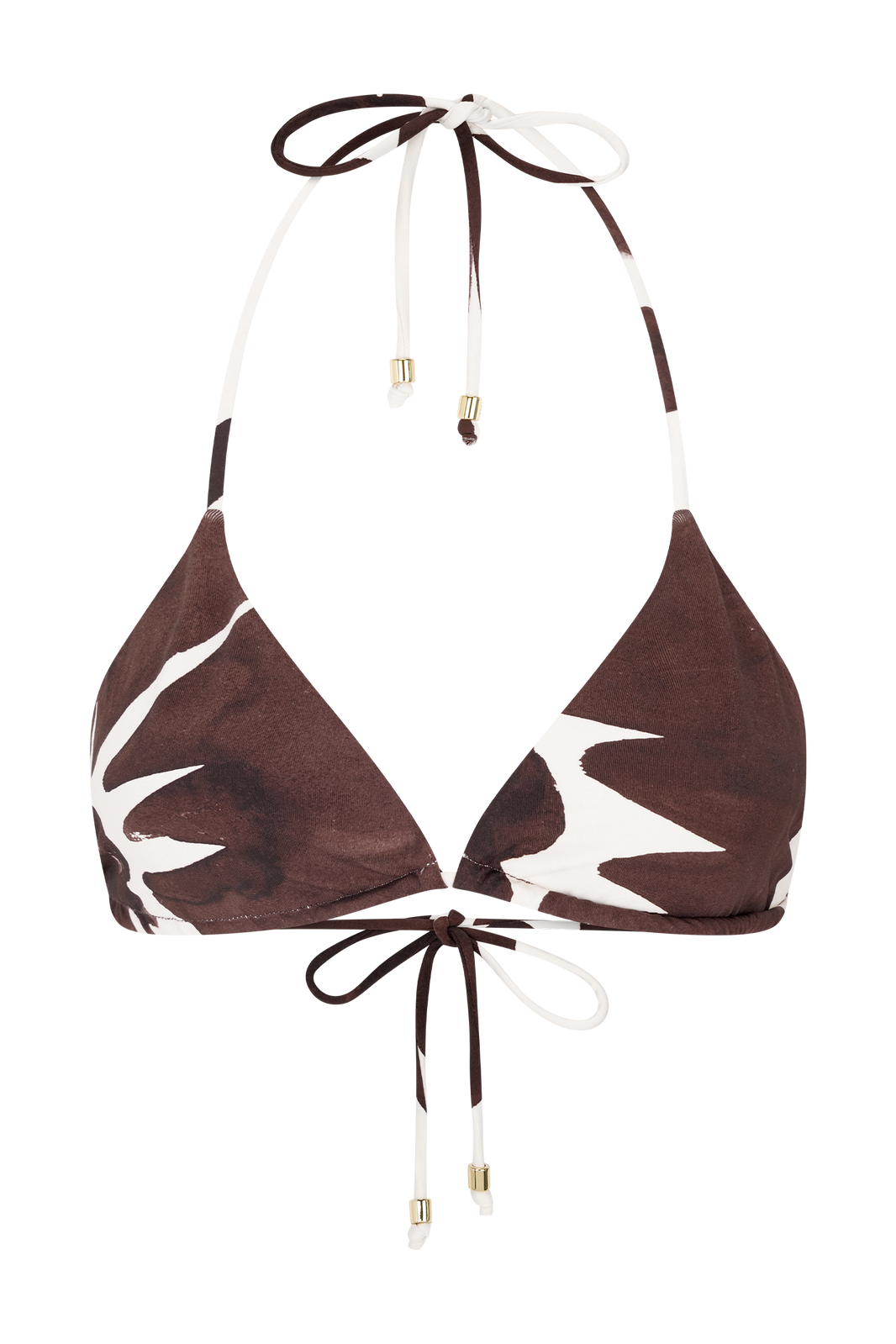 Marquise Bikini Bottom - Chocolate Deco Fleur Print & MESHKI US